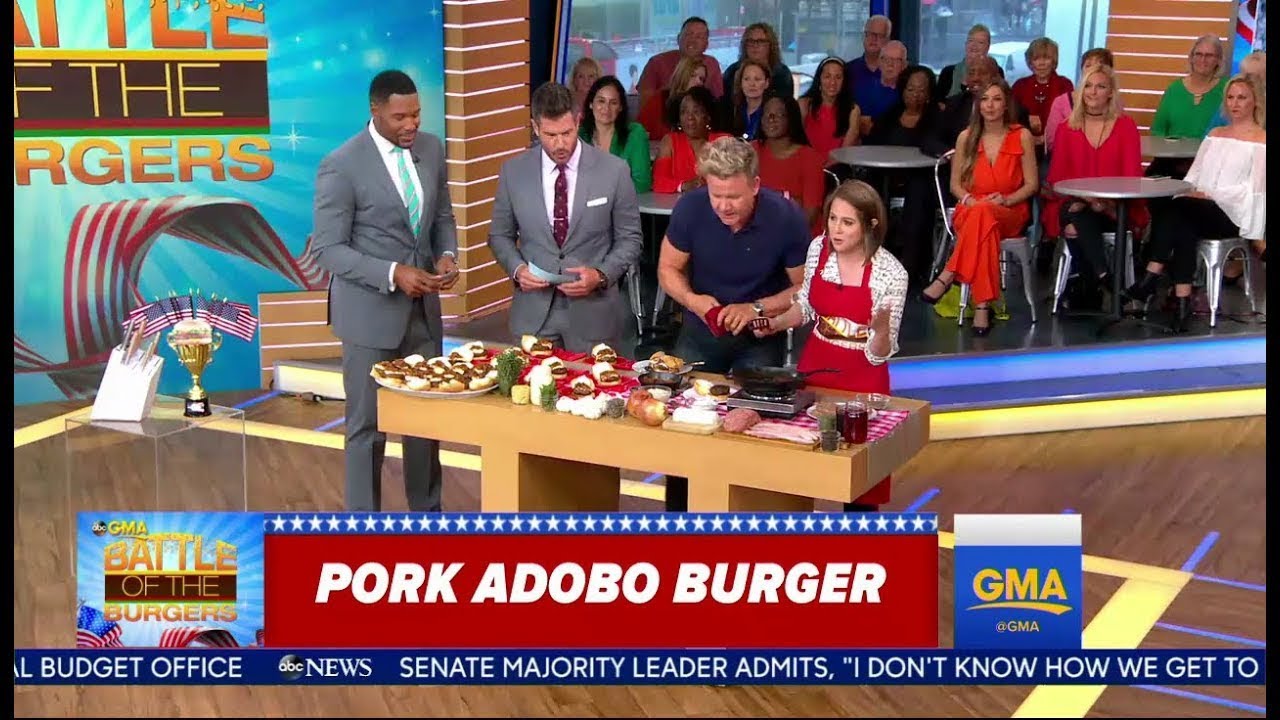 Gordon Ramsay Likes Filipino Adobo Burger - YouTube