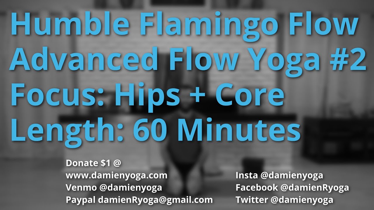 Humble Flamingo Flow - 60 Minute Yoga Class - Advanced Flow #2 - YouTube