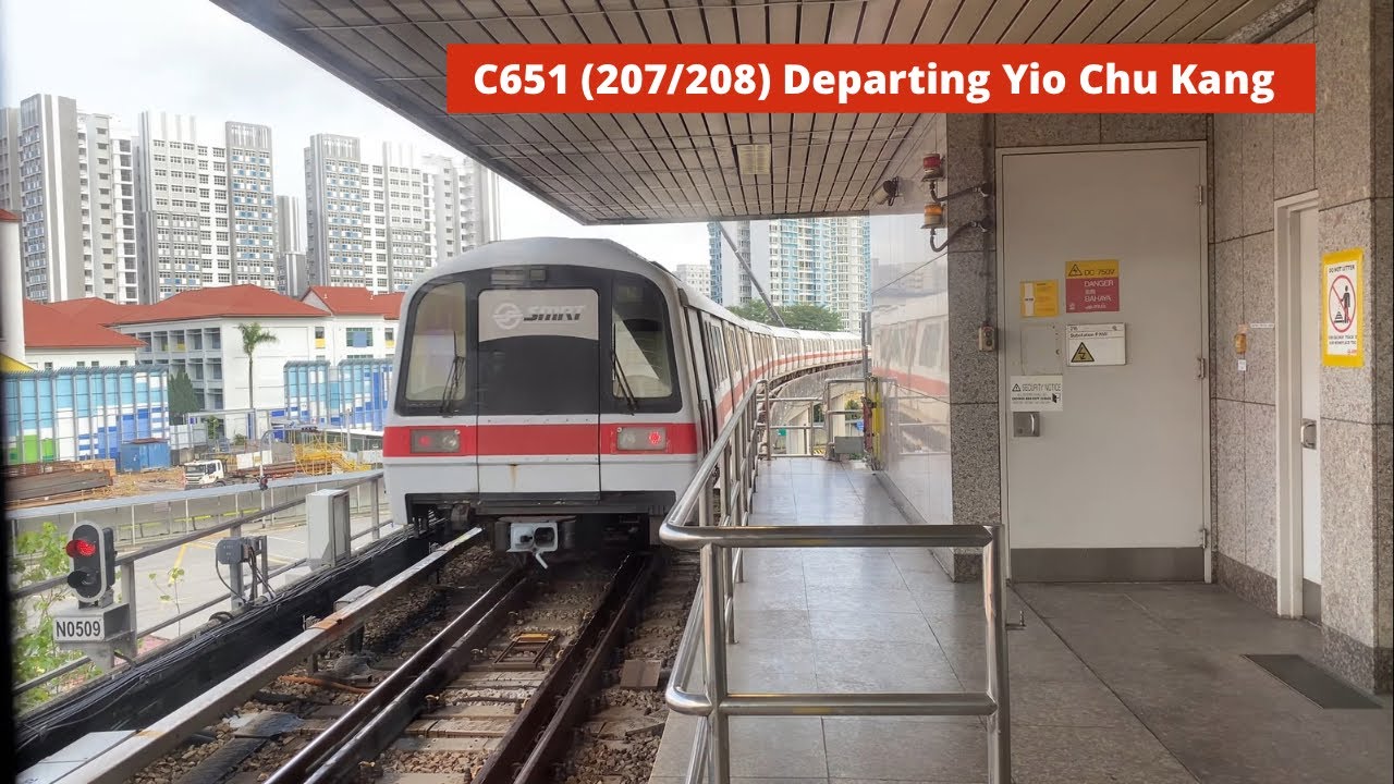 [Almost A Month][SMRT] C651 (207/208) departing Yio Chu Kang - YouTube