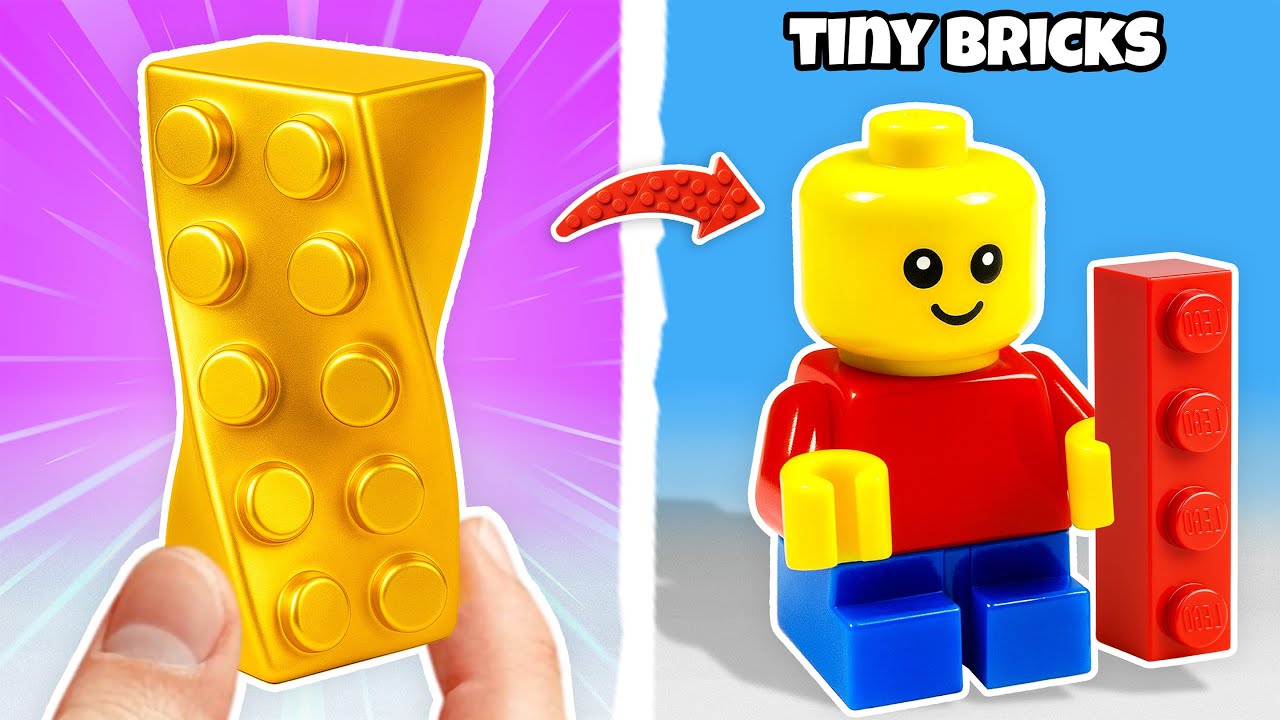 I Built Satisfying LEGO Brick with a Minifigure! Bricks UP - YouTube