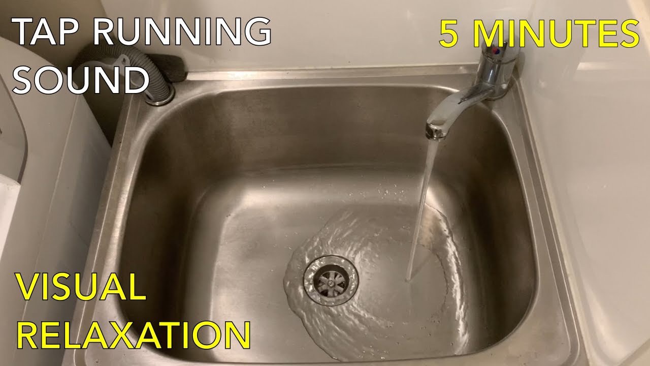 Running Tap sound - Visual Relaxation white noise - 5 Minutes - YouTube