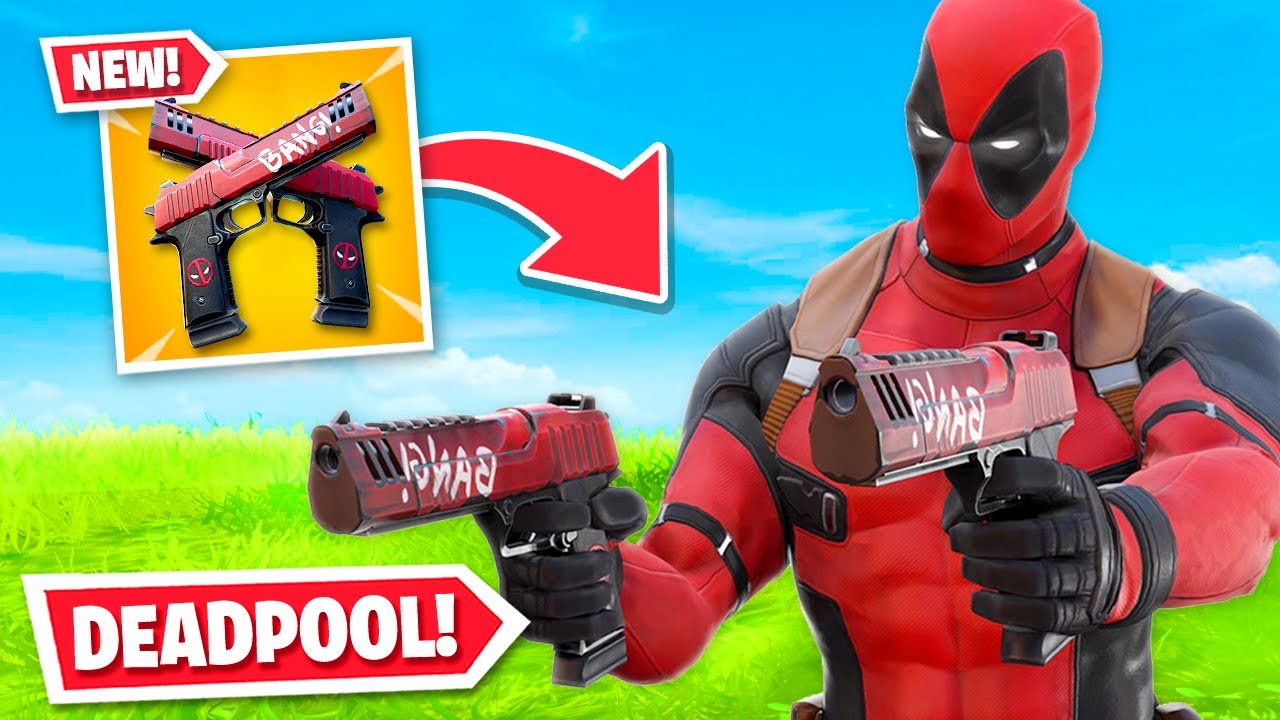 New Deadpool Unlocked In Fortnite Deadpool Pistols Skin More