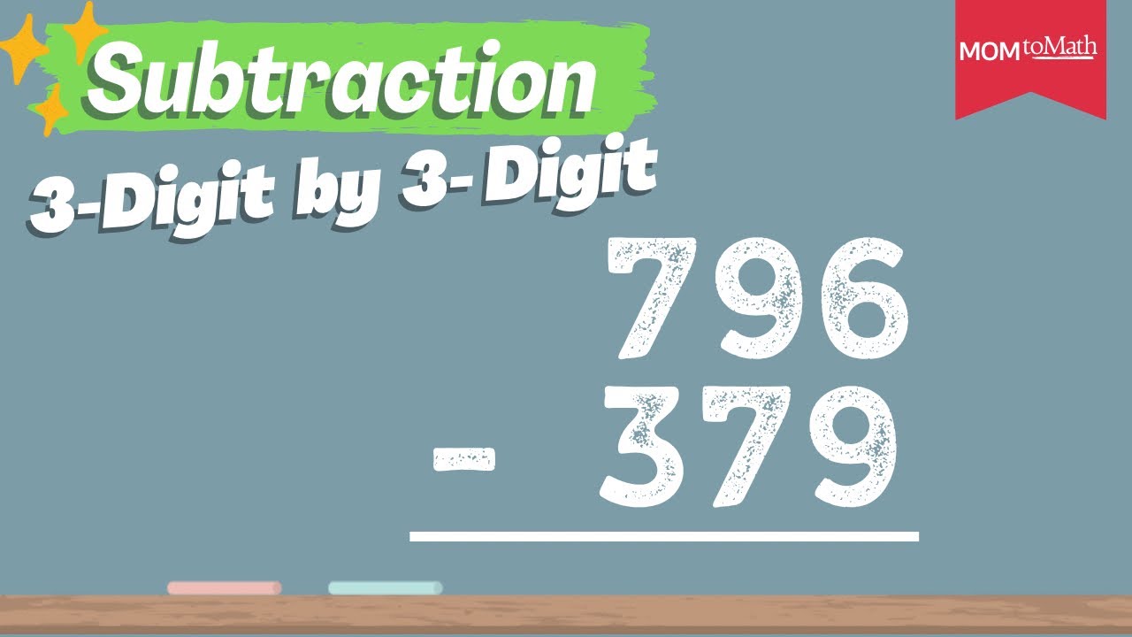 How to subtract 3-digit by 3-digit number | Three digit subtraction ...