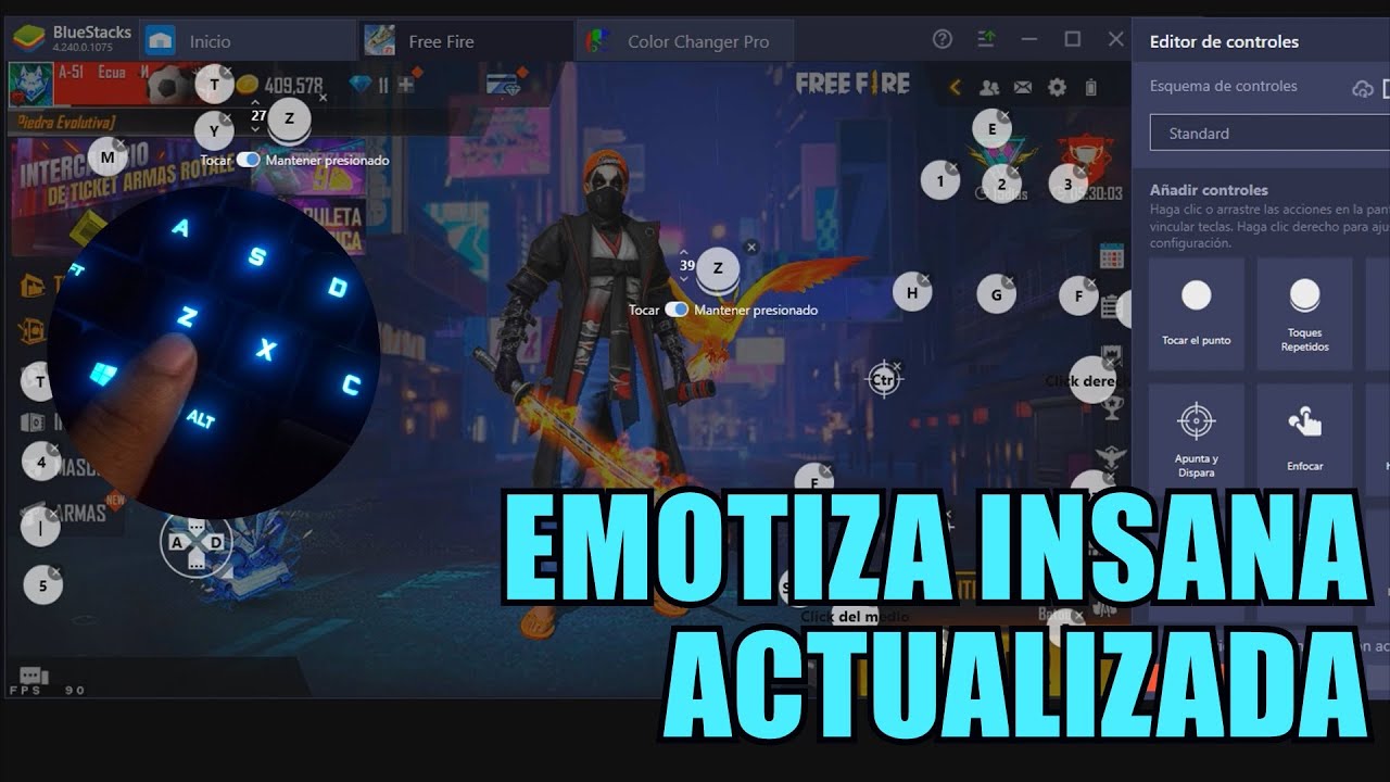 EMOTISA INSANA ACTUALIZADA EN BLUESTACKS Y MSI APP PLAYER 2022 (macro ...