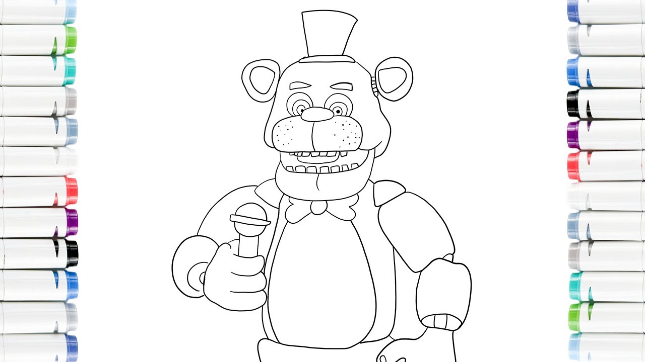 Five Nights at Freddy's - How to COLORING Freddy Fazbear from FNAF ...