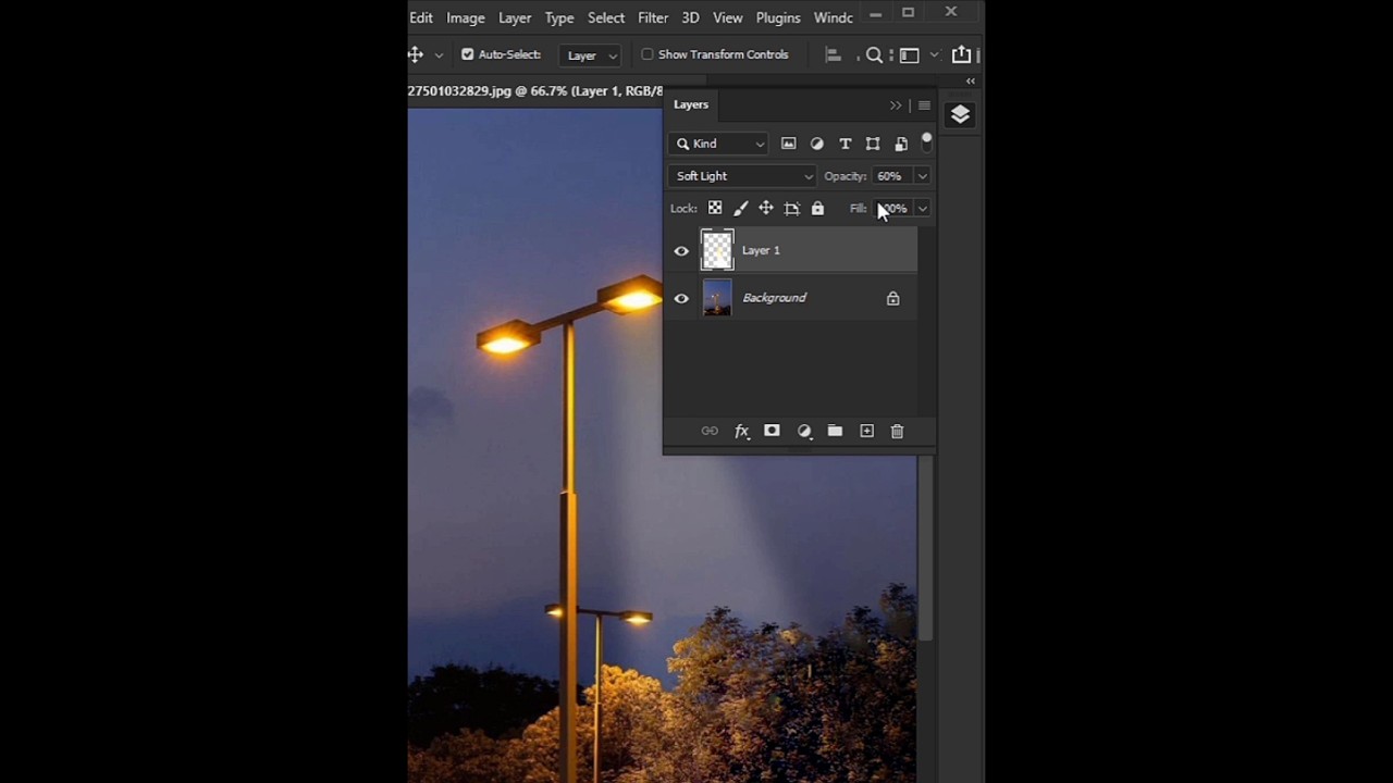 How to Create Realistic Street Light Effect in Photoshop #photoshop # ...