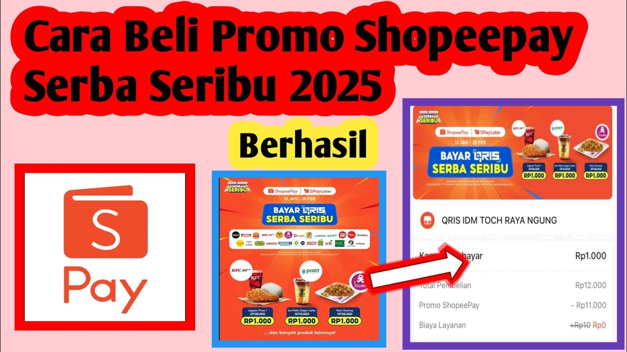 Update ‼️ Cara Beli Promo Shopeepay Serba Seribu 2025 | Shopeepay Serba ...