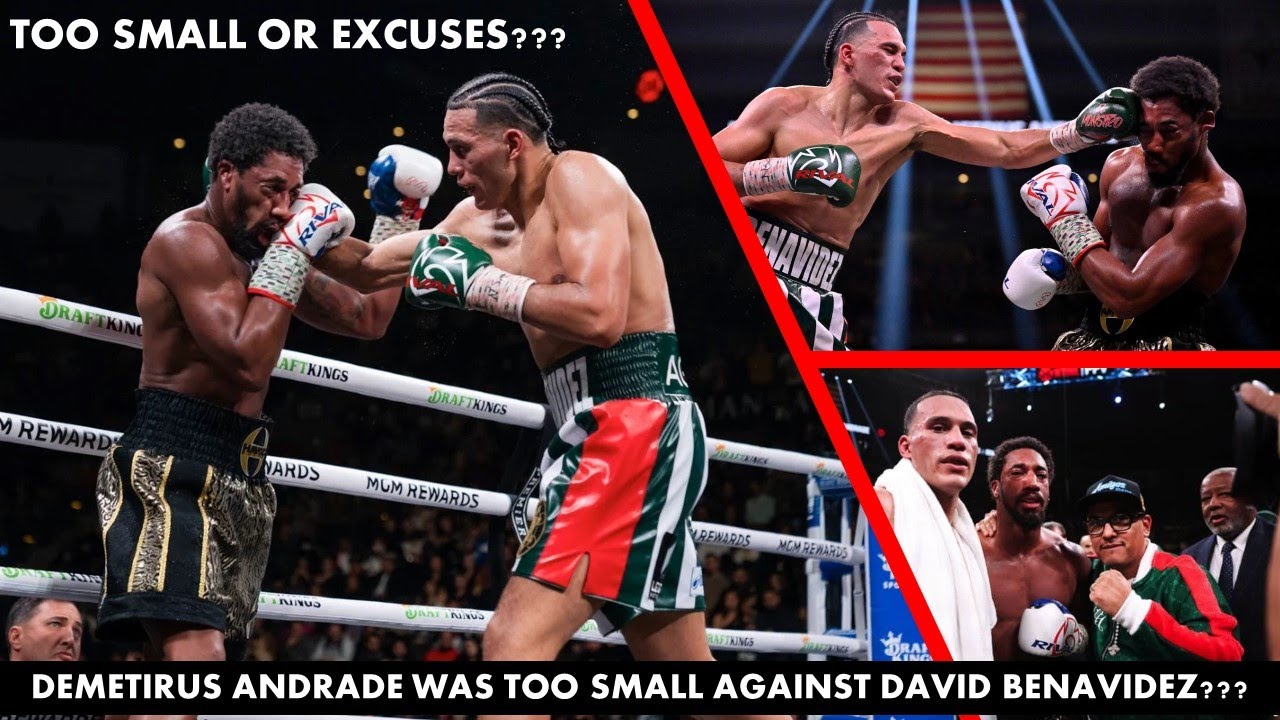 Demetrius Andrade TOO SMALL against David Benavidez??? - YouTube