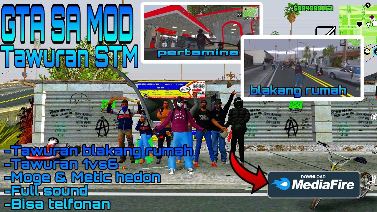 RILIS🔥 GTA SA FULL MOD TAWURAN ANAK STM VIRAL 2023 NO FC - YouTube
