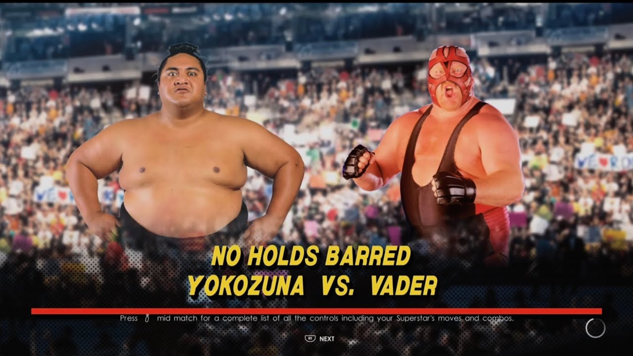 WWE 2K22 - Yokozuna Vs Vader - No Holds Barred Match - YouTube