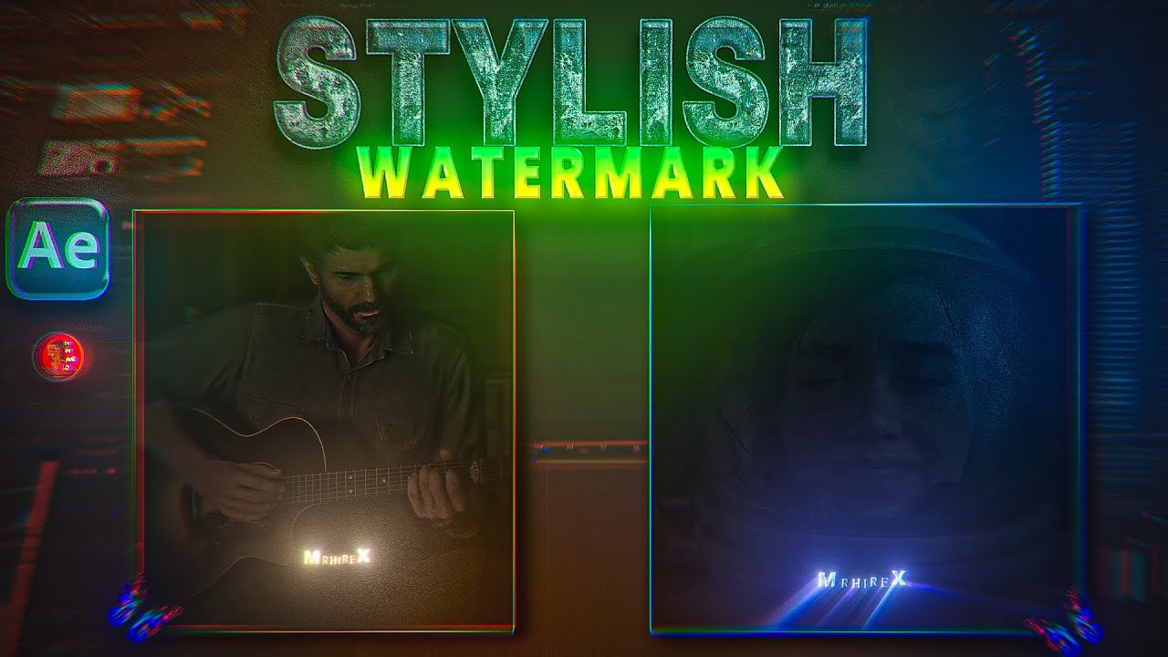 How to make Stylish Watermark | After effect Tutorial - YouTube
