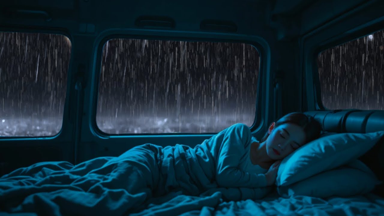 Peaceful Sleep Atmosphere: Natural Sounds of Rain & Thunder for Fast ...