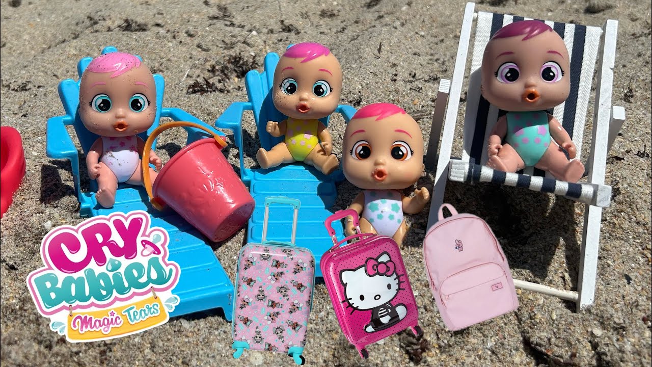 Packing Cry baby dolls diaper bag and suitcase for Beach Vacation 🏖️ ...