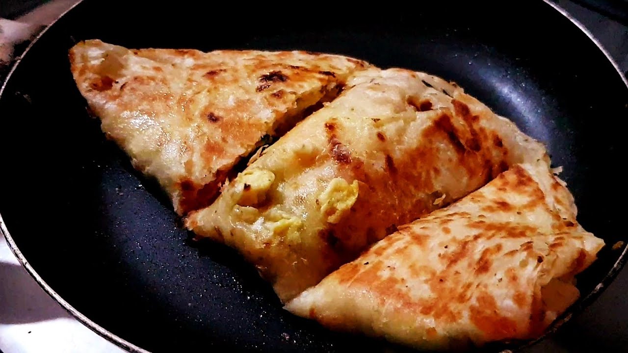 Parotta Sandwich || Indian Street food || Egg Parota | Easy and Tasty ...