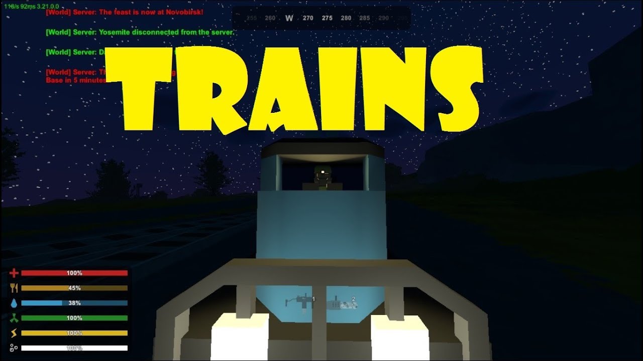 Unturned New Update Trains (YOU CAN DRIVE !!!) - YouTube