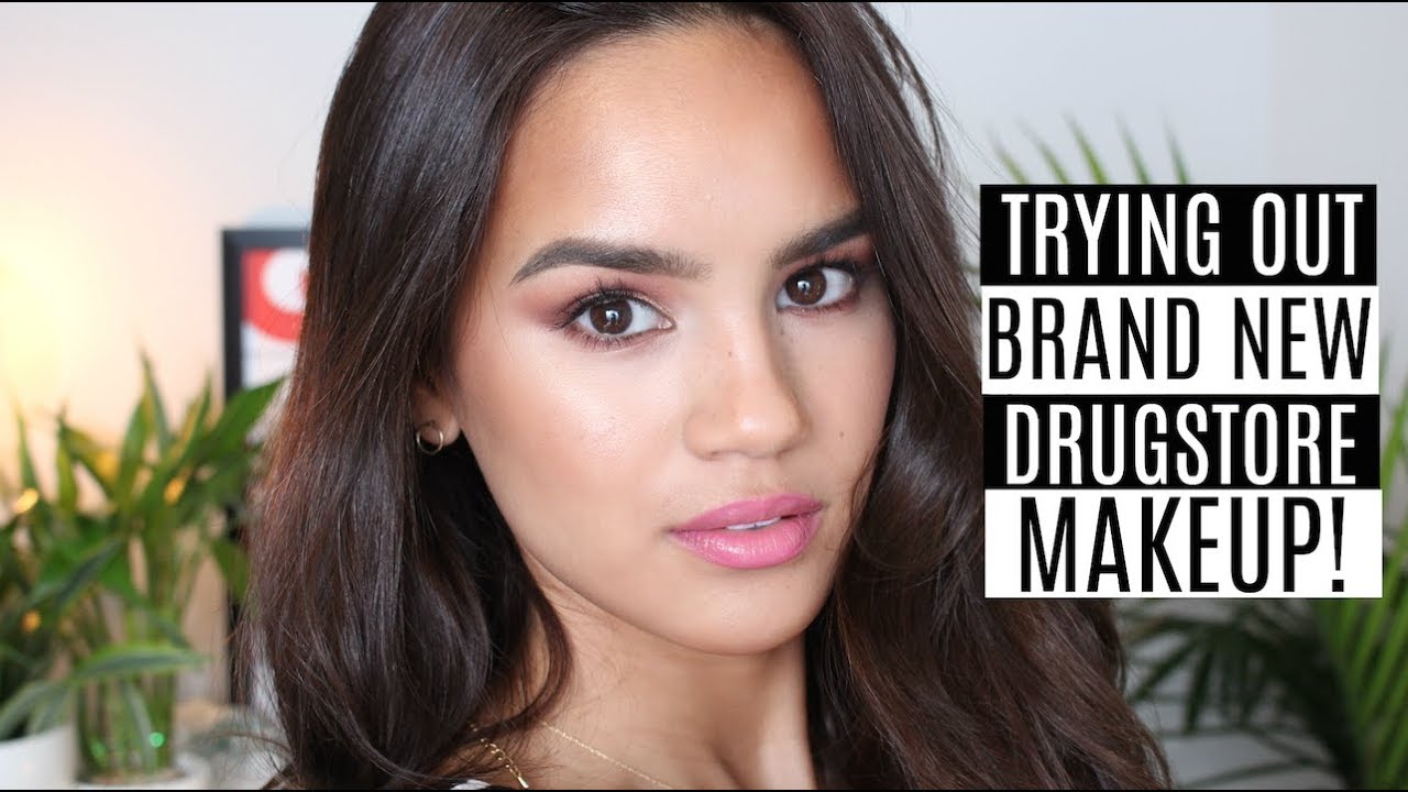 TESTING NEW DRUGSTORE MAKEUP! | Dacey Cash - YouTube