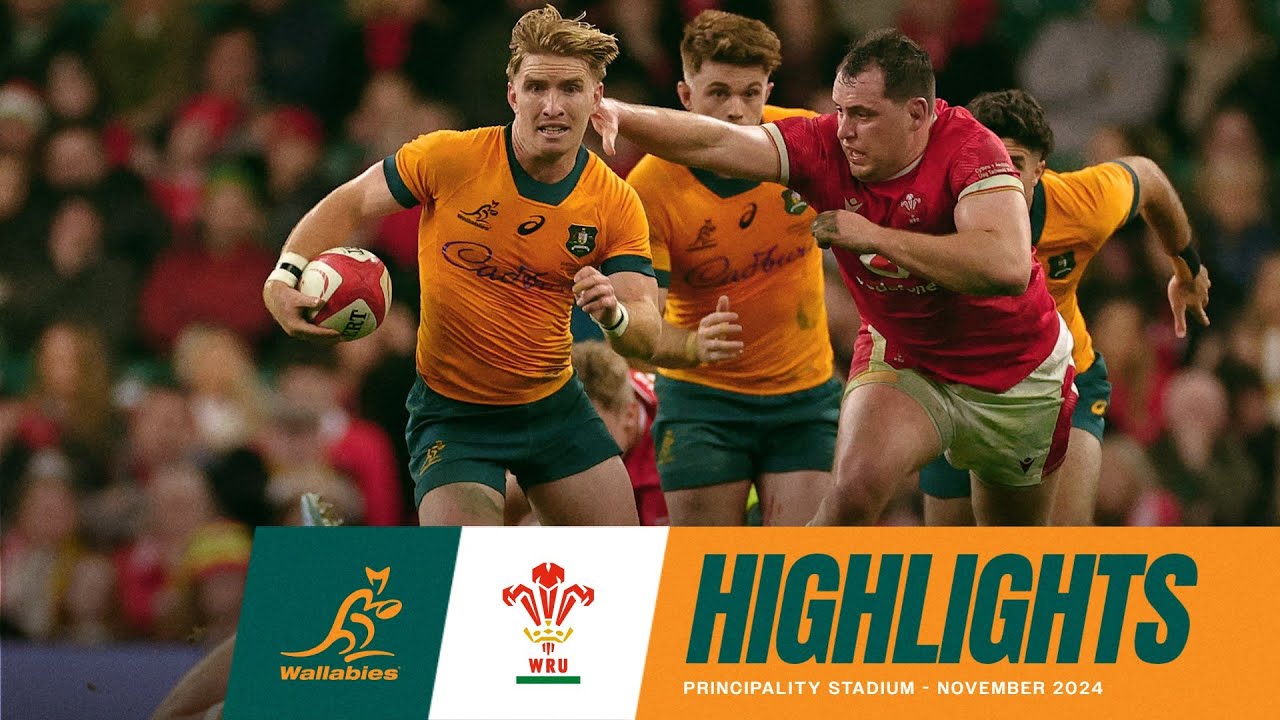 EIGHT TRIES IN CARDIFF | Wallabies v Wales Highlights | November ...