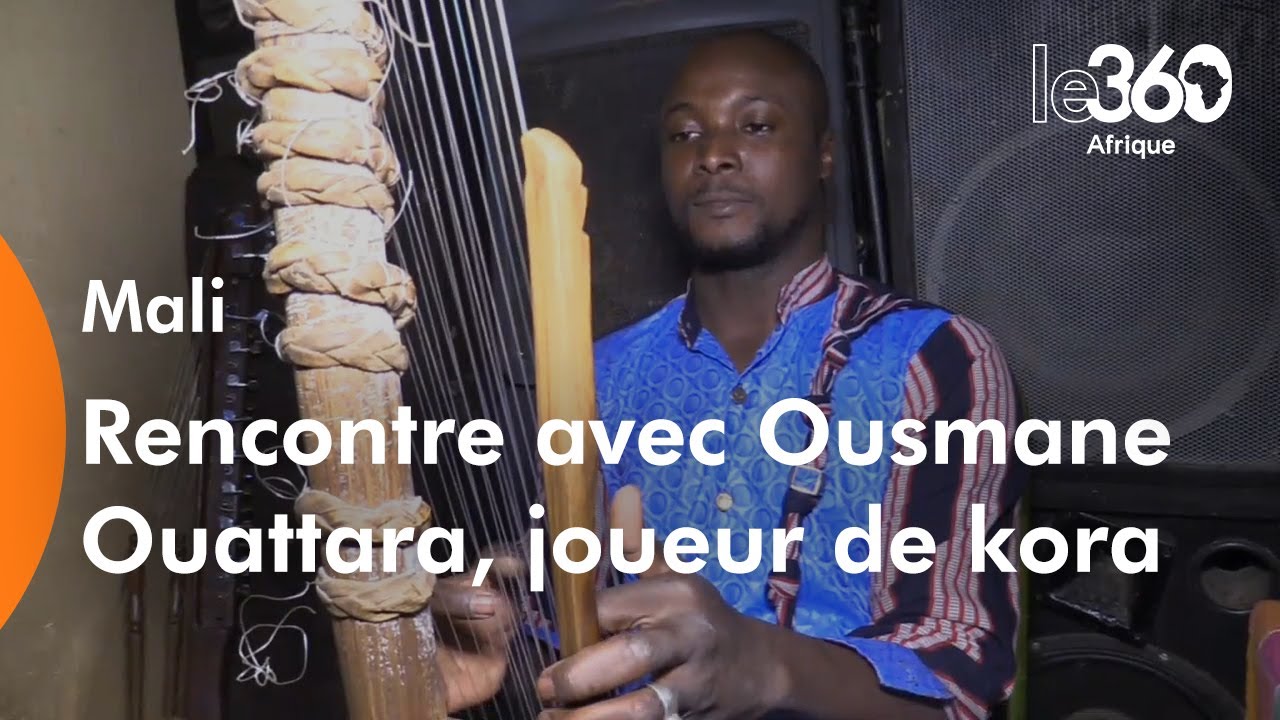 Mali: Ousmane Ouattara, joueur de kora qui se joue des castes - YouTube