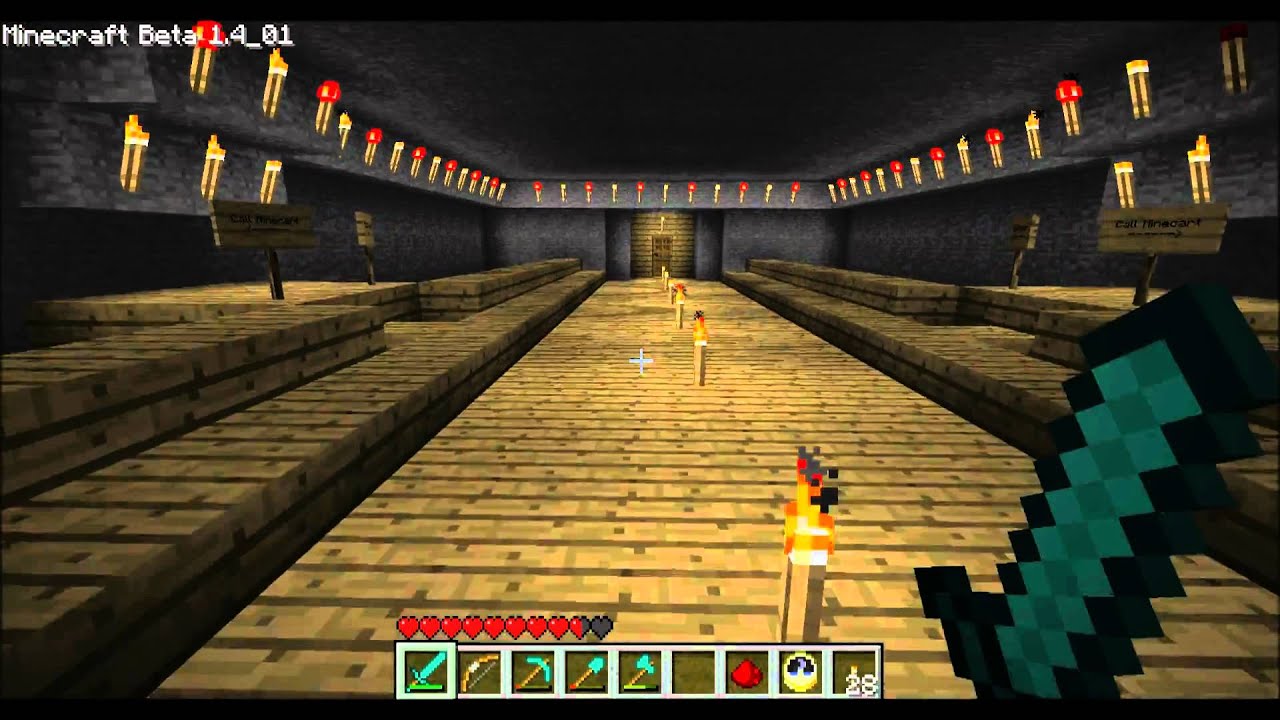HD Minecraft - Creepers, Trains, and Big Buildings! 2/2 - YouTube