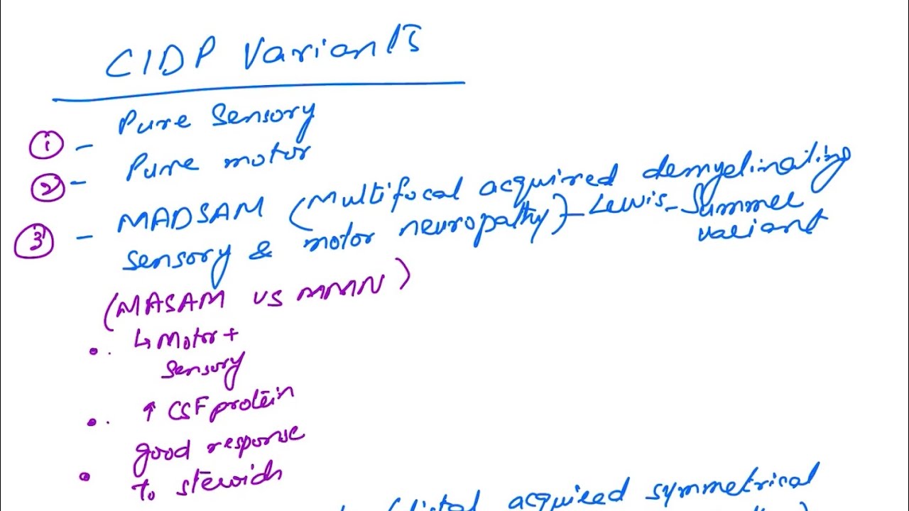 CIDP Variants and Associations - YouTube