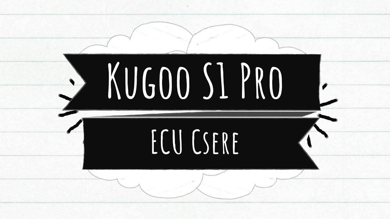 Kugoo S1 Pro ECU csere - YouTube