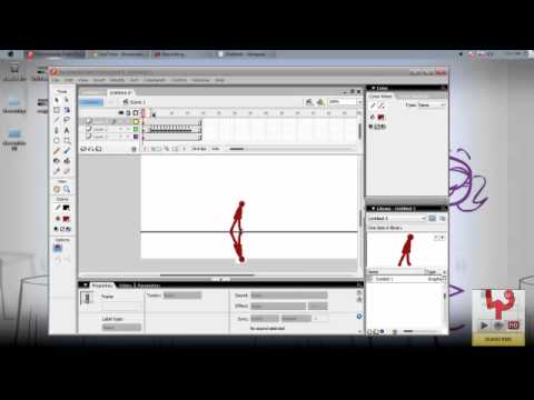 FLASH TUTORIAL: how to make ground reflection (stickman reflection ...