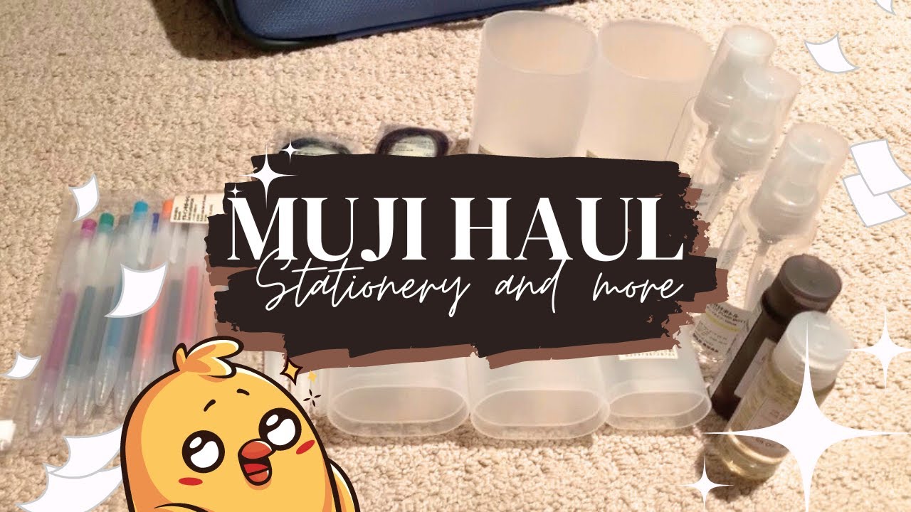 Mini MUJI Haul | Stationery and Travel Goods - YouTube