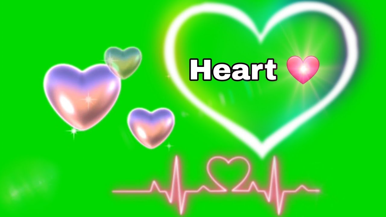 Dil wala Green Screen| Love Heart Green Effects #effects - YouTube