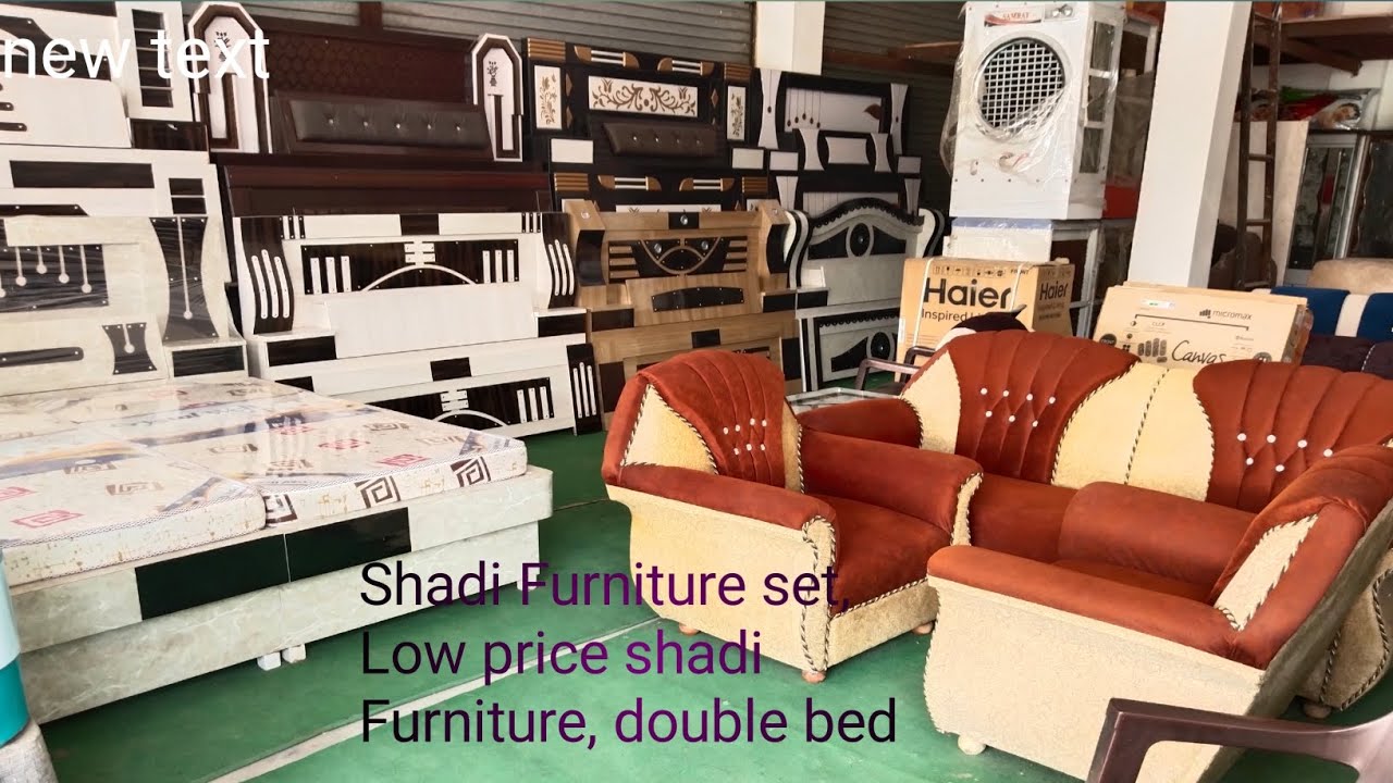 Shadi Furniture set, Low price shadi Furniture, double bed, kaithoon ...