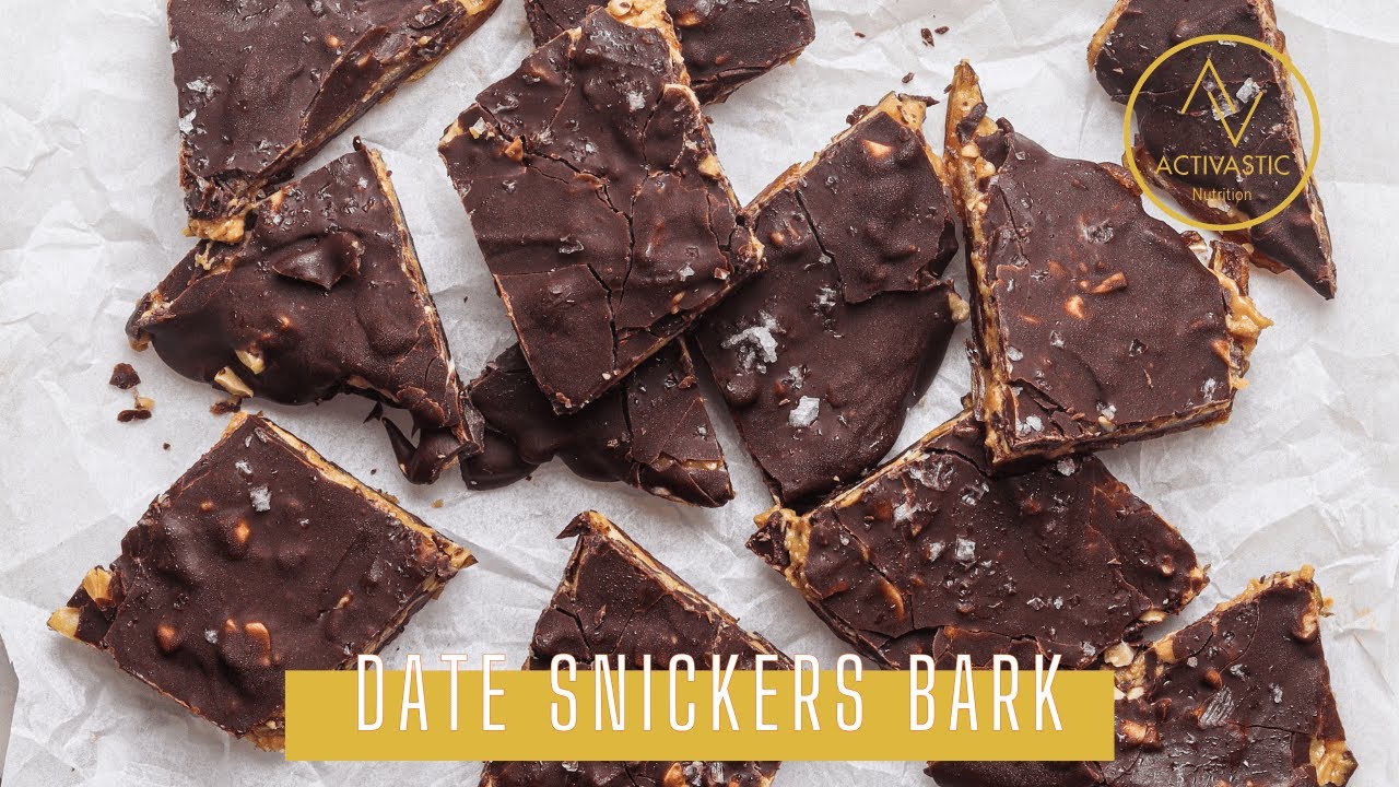 Recipes: Date Snickers Bark - YouTube