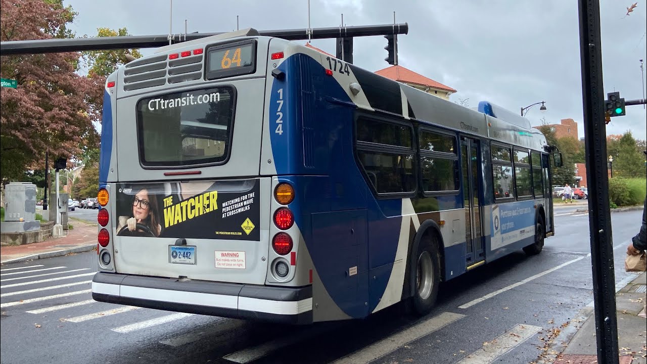 Bus Ride | CTtransit #1724 on the 64 - YouTube