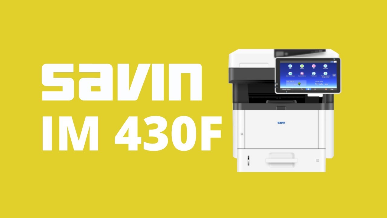 Ricoh Savin IM430F Overview - YouTube