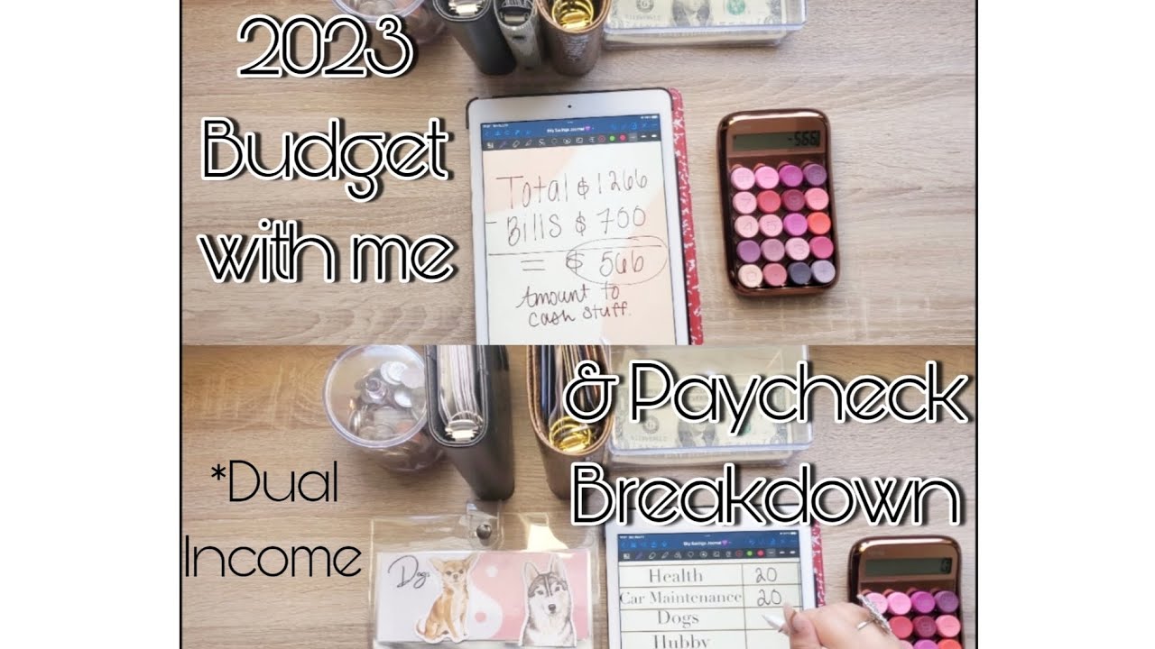 UPDATE Budget With Me/Paycheck Breakdown 💵💌💕 | How I budget dual-income ...