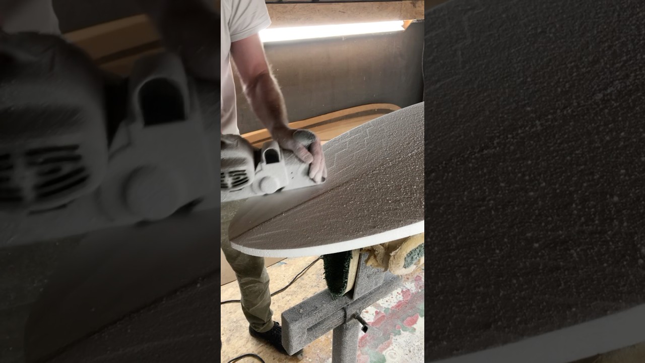 Shaping vee into a Jones Shapes surfboards “La Sfera” model ~ # ...