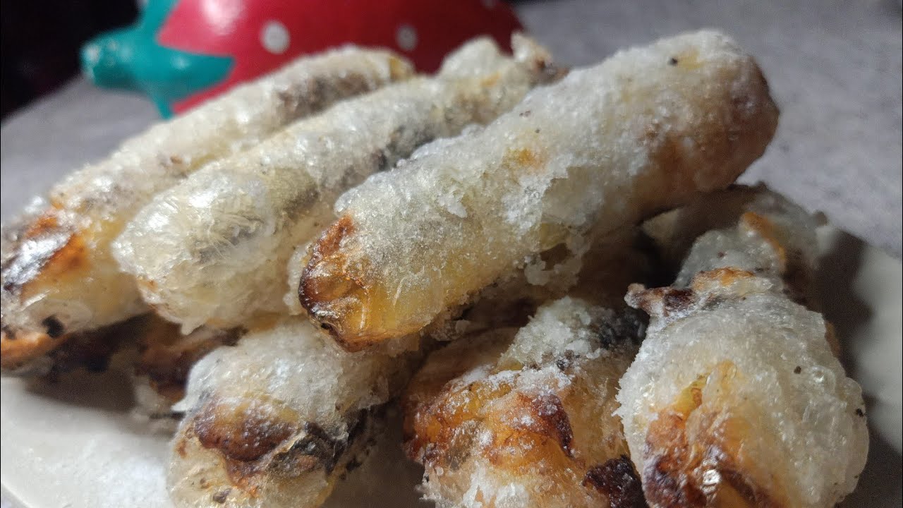 cuma Rice paper dan Pisang bisa jadi piscok lumer || BANANA SPRING ROLL ...