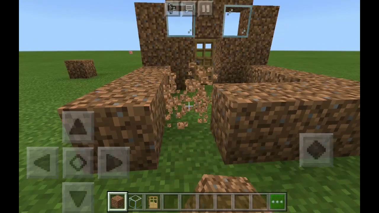 How to build an small yet cool dirt house in minecraft - YouTube