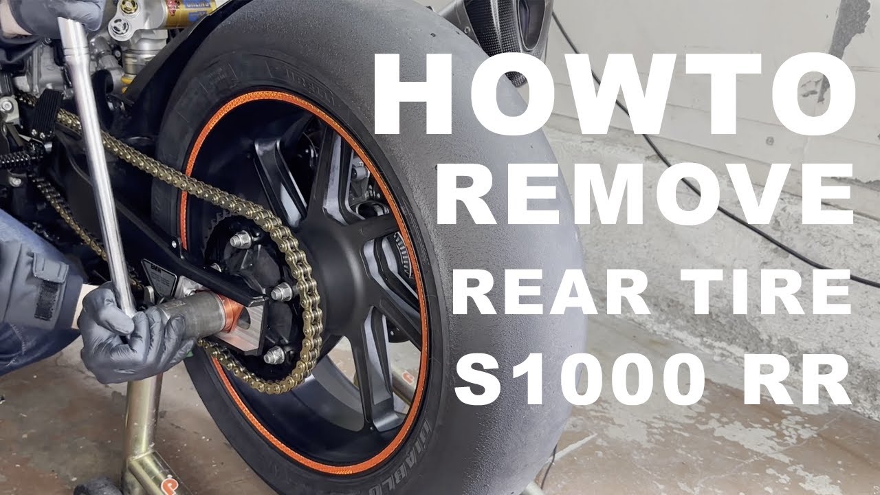 Howto Remove a Rear Tire - BMW S1000 RR - YouTube