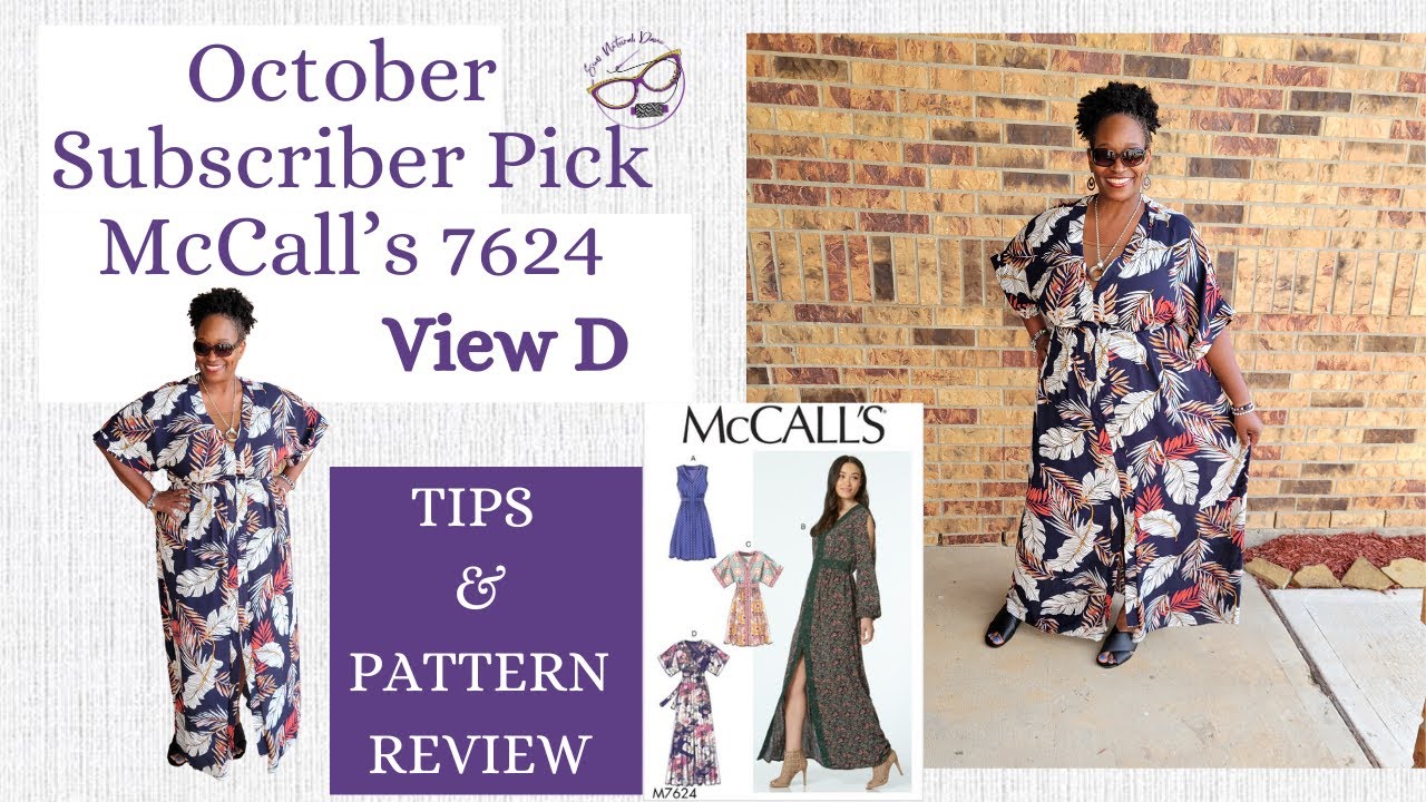 [725]Subscriber Pick #M7624 View D|McCall's Pattern In Focus Pattern ...