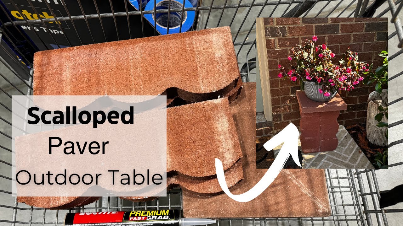 Easy DIY Scalloped Concrete Plant Stand | Under $25 - YouTube