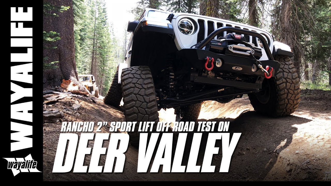Jeep JL Wrangler Off Road Test of the Rancho 2" Sport Lift on the Deer ...
