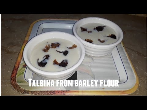 Talbina recipie in English |Barley pudding|| How to make Talbina from ...