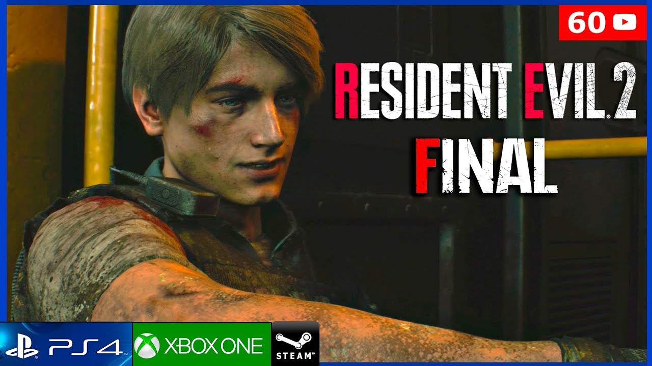 RESIDENT EVIL 2 REMAKE - LEON Final Español | Final Boss TYRANT Mr. X ...