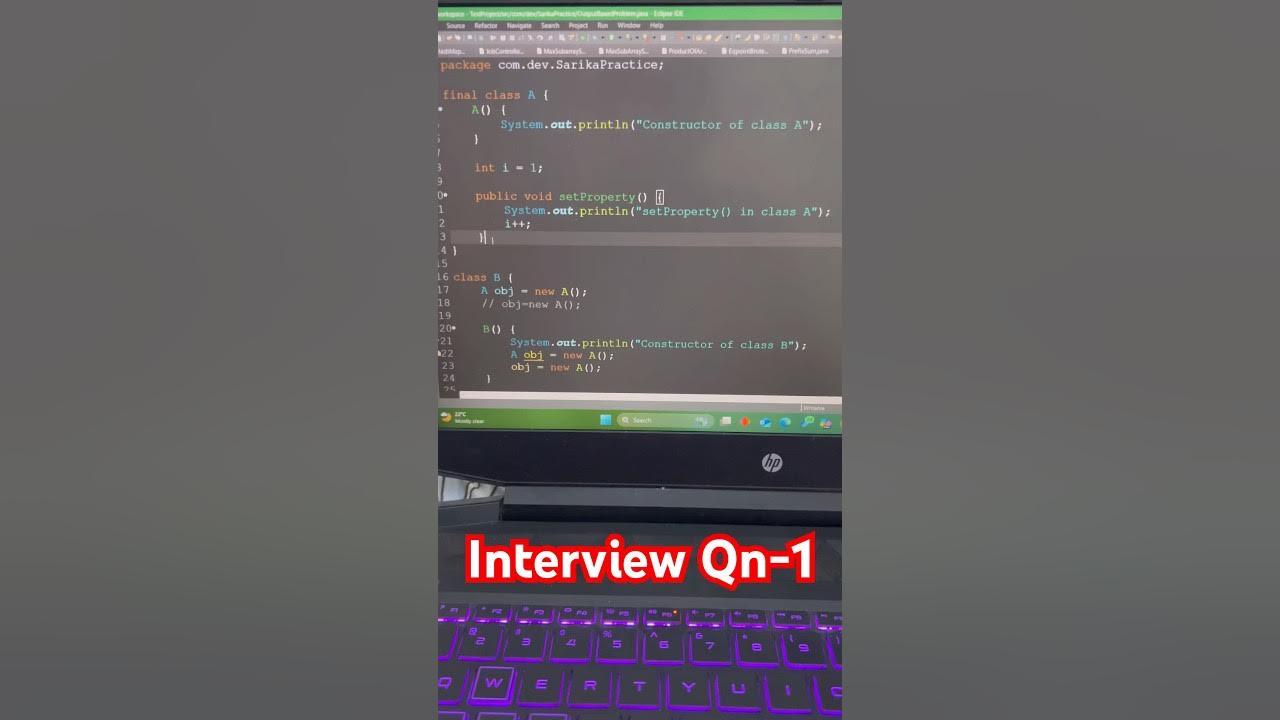 Output based question-1 #java #interview #ytshorts #shorts # ...