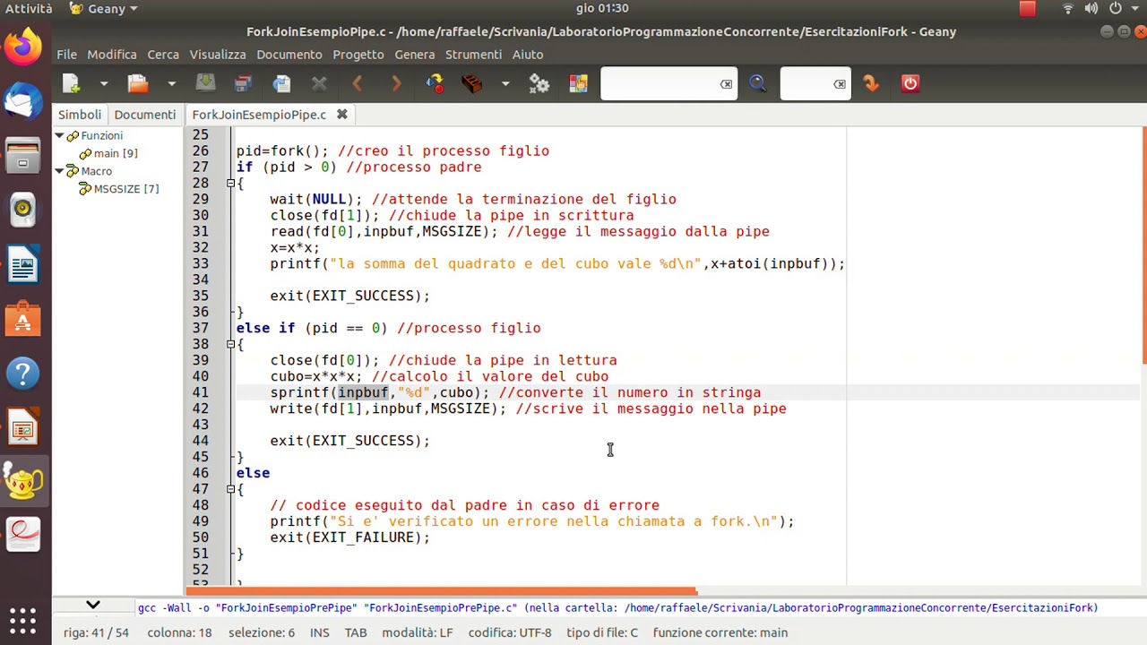 Un programma con le pipe - YouTube