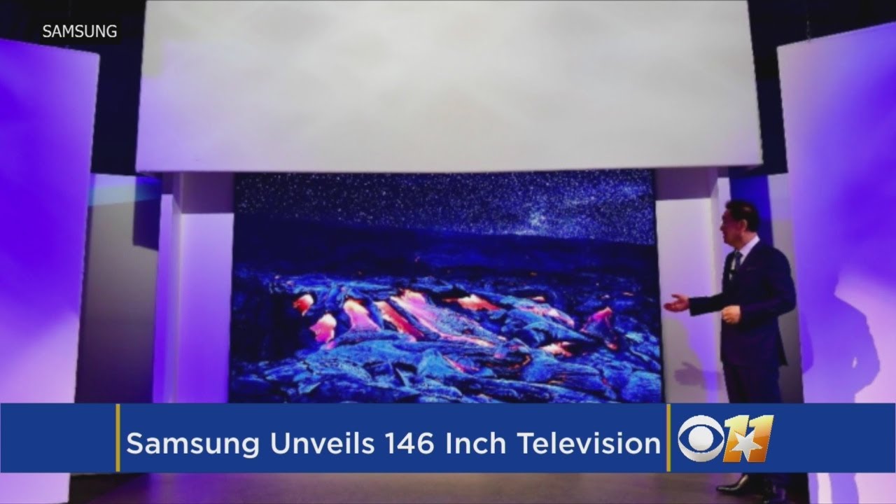 Samsung Unveils 146-Inch, Wall-Sized TV Called 'The Wall' - YouTube