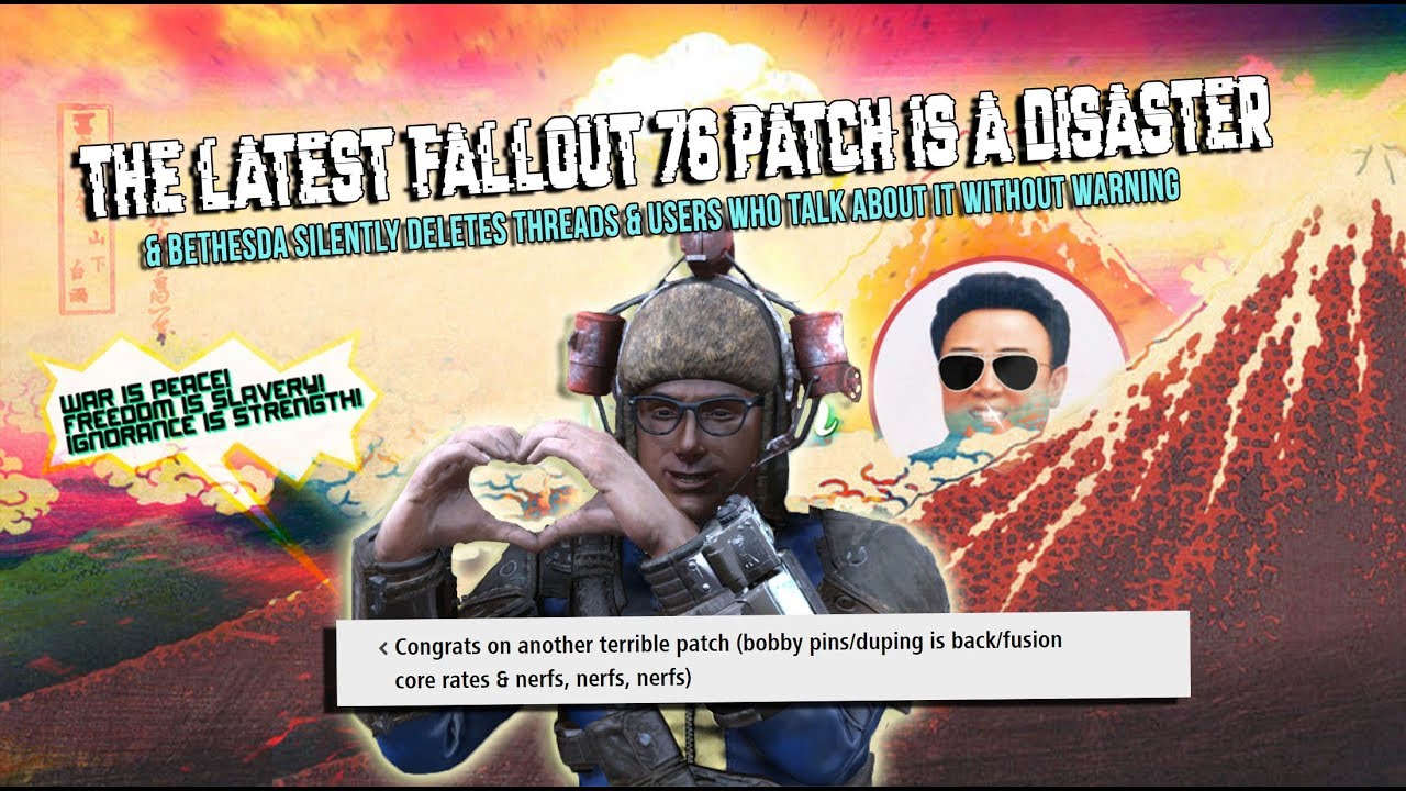 The latest Fallout 76 patch is a disaster & Bethesda silently deletes ...