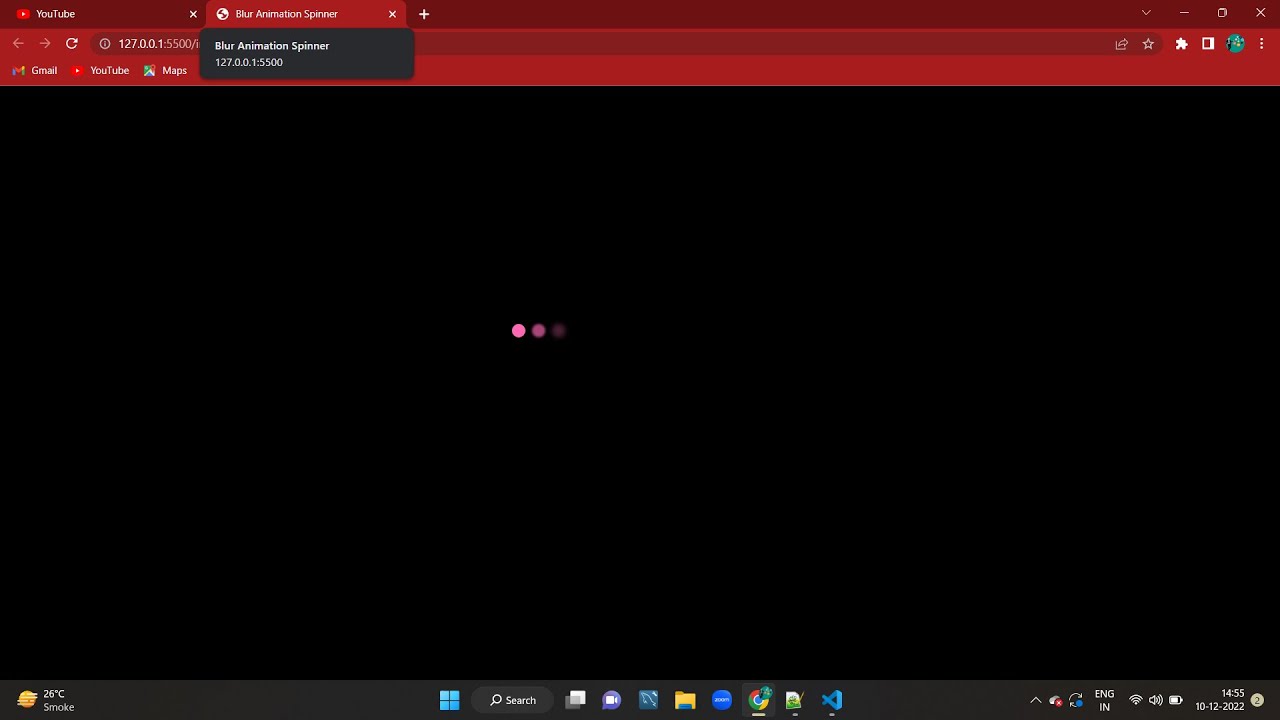 Blur Animation Spinner in CSS with Source Code - YouTube