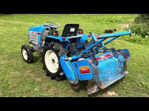 Small 4x4 ISEKI TM15 4WD Compact Tractor & 1.2 Meter Rotavator - YouTube