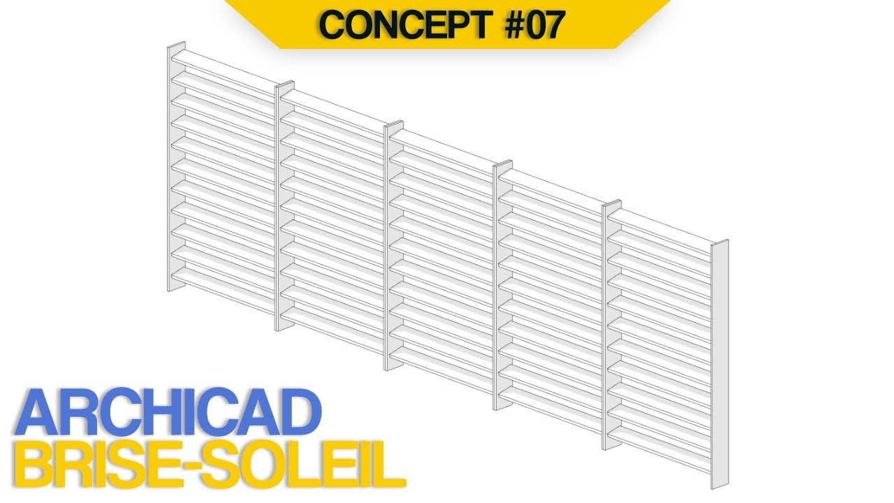 Présentation concept brise-soleil paramétrique pour Archicad - YouTube