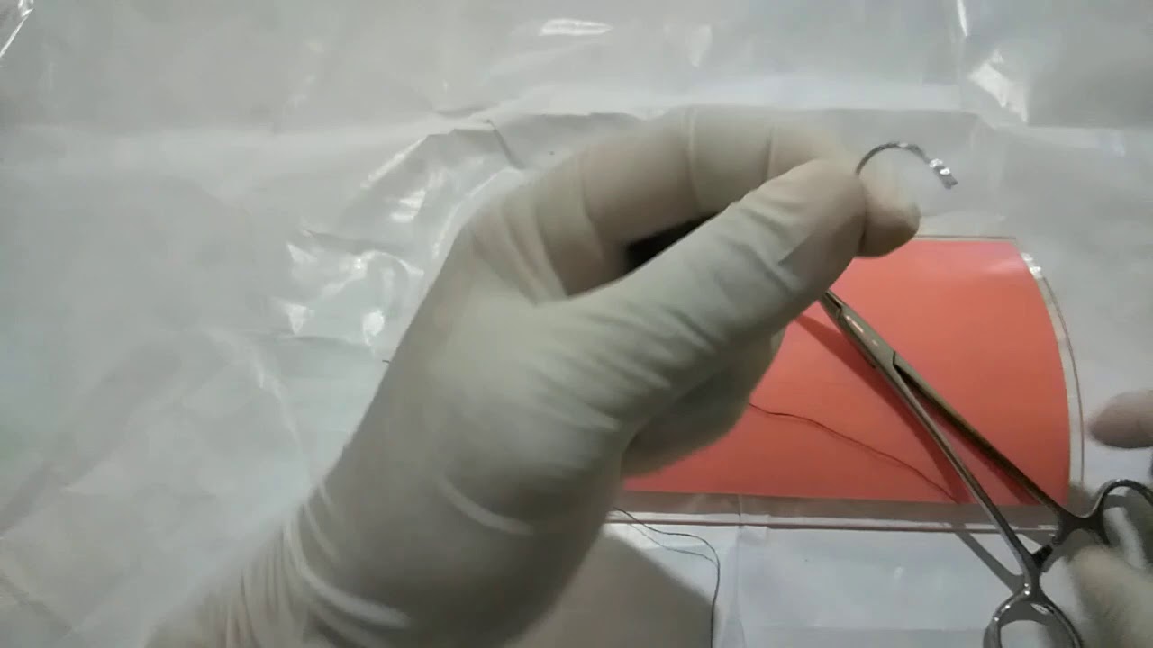pasang benang suturing - YouTube
